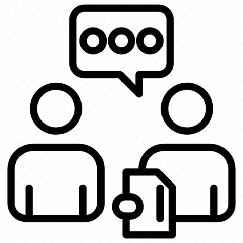 Consultation Discussion Conference Meeting Interview Icon