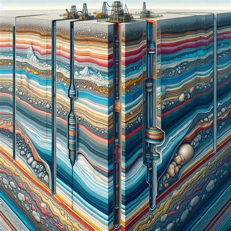 Explore Subsurface Layers With Horizontal Wells Ai Art Generator