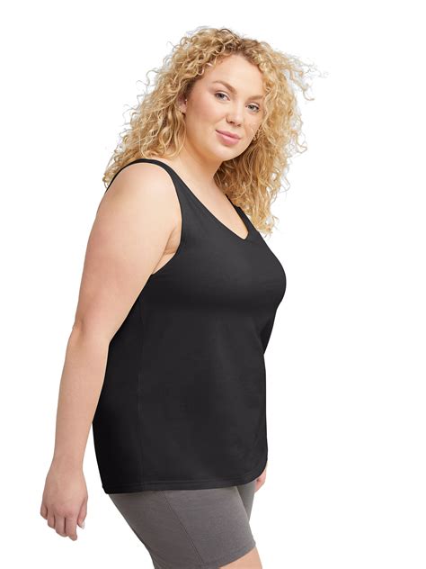 Hanes Originals Womens Plus Size Classic Fit Cotton Tank Top