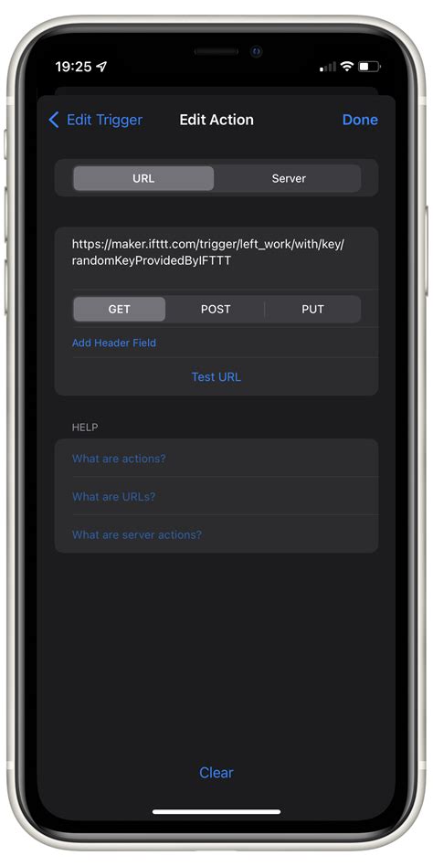 Using Background Triggers And Ifttt Webhooks Pushcut