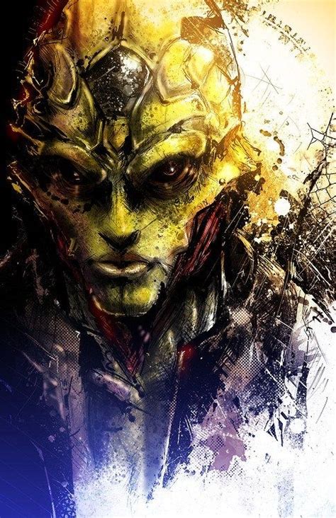 Mass Effect Thane Fan Art Mass Effect Ovni Extraterrestre Extraterrestre