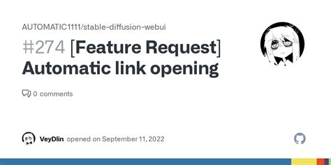 Feature Request Automatic Link Opening · Issue 274 · Automatic1111