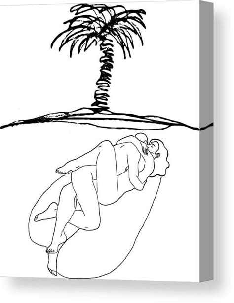 Sex On The Beach Sensual Attractive Couple Having Sex Naked Couple One Line Art Sex Scene