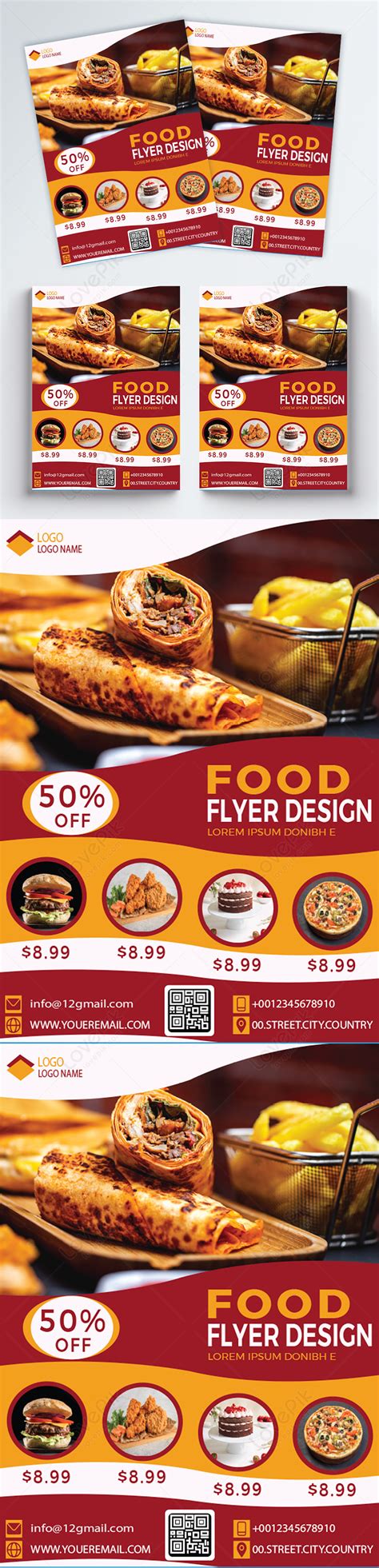 음식 전단지 템플릿 이미지 사진 450161293 무료 다운로드