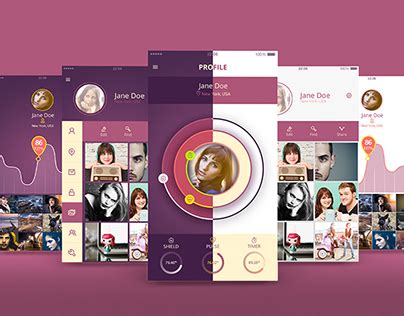 Profile Mobile UI Kit On Behance