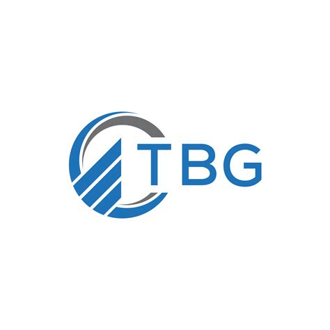 TBG Flat Accounting Logo Design On White Background TBG Creative