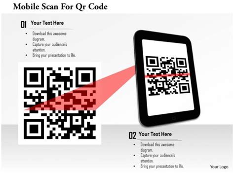 0115 Mobile Scan For Qr Code Image Graphics For Powerpoint PowerPoint Slide Template