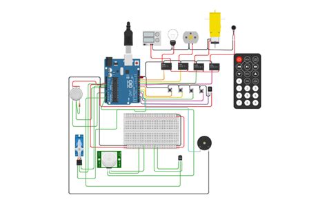 circuit design smart home automation system tinkercad