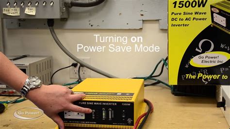 turning power save mode on and off a go power inverter youtube