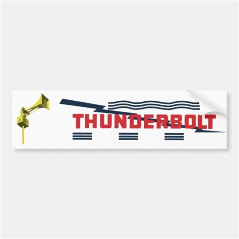 Thunderbolt Civil Defense Siren Bumper Sticker