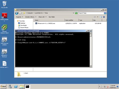 VMware SRM 4 1 Primary Site Install