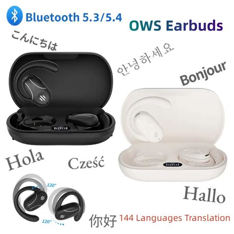 Ows Wireless Headphones Bluetooth 54 Real Time Voice Translation