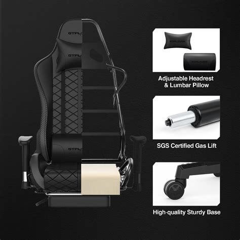 Gtplayer Gaming Chair With Footrest Assembly At Bridget Huizenga Blog