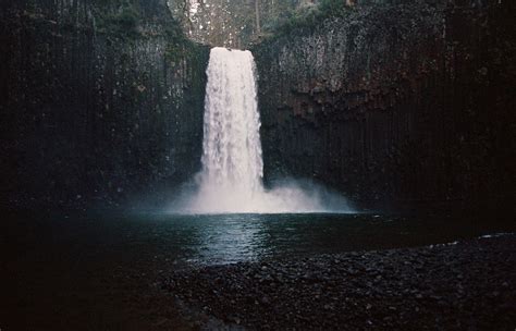 Dark Cavernous Waterfall By Danielle D Hughson