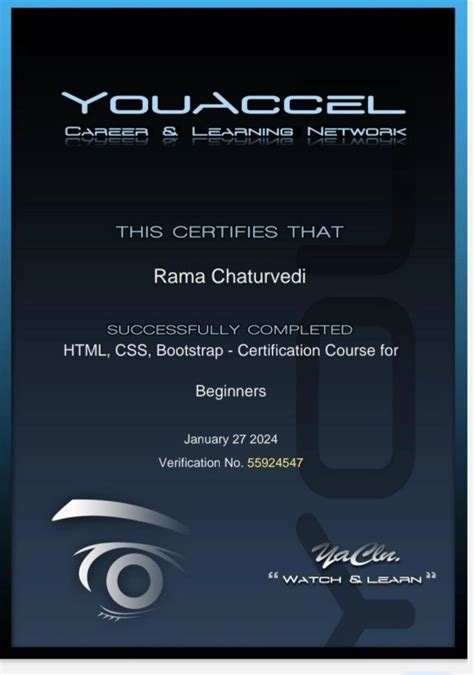 Rama Chaturvedi On Linkedin Webdevelopment Myaccelcertified Htmlcssbootstrap