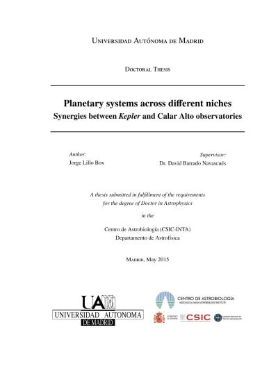 The Formation An Evolution Of Planetary Systems