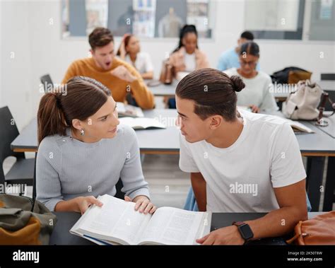 Friends Talking In Class
