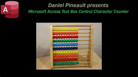 Daniel Pineault On Linkedin Microsoft Access Text Box Control