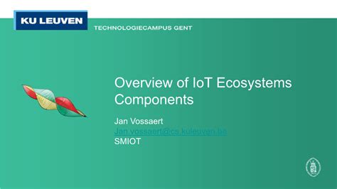 Overview Of Iot Ecosystems Components Docslib