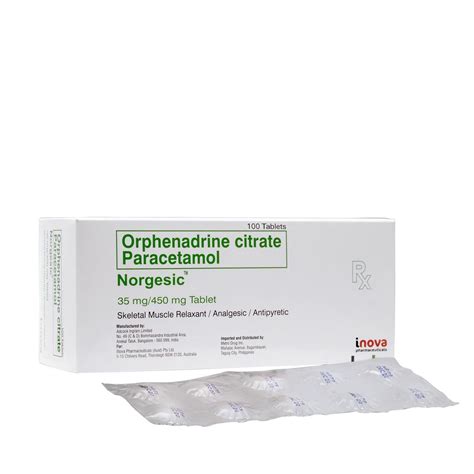 Buy Rx Norgesic Plain Tablet Online Southstar Drug