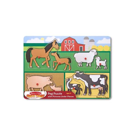 Melissa And Doug® Early Learning Peg Puzzle Set Beckers School Supplies