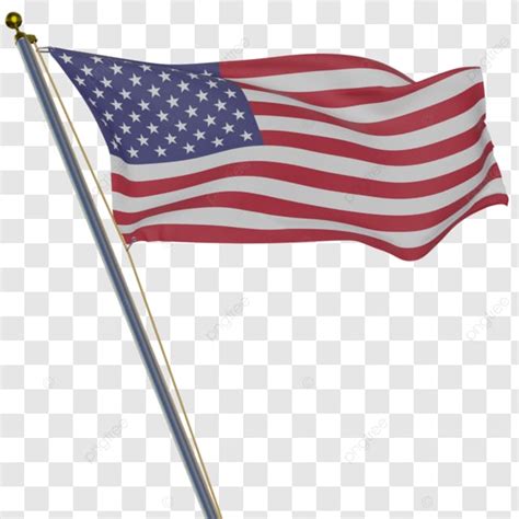 포스트와 함께 흔들며 미국 국기 미국 작은 외딴 섬 깃발을 흔들며 미국 작은 외딴 섬 플래그 투명 극을 흔들며 미국 국기