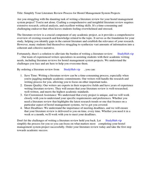 hostel management system project literature review pdf php databases