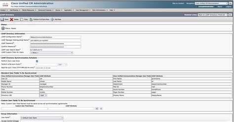 Directory Service Integration Via Webex Common Identity For Dedicated Instance