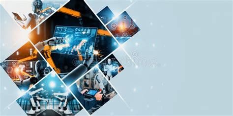 Automated Ai Industry Robot And Robotic Arms Assembly In Factory Production Nlp Stock