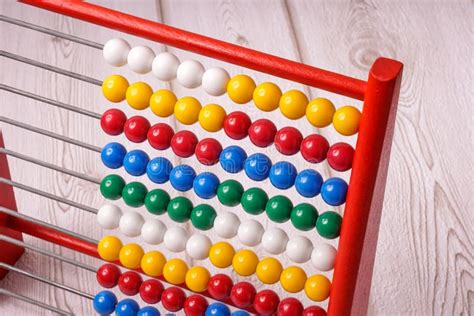 Calculator Or Abacus To Learn In Math Class Stock Image Image Of