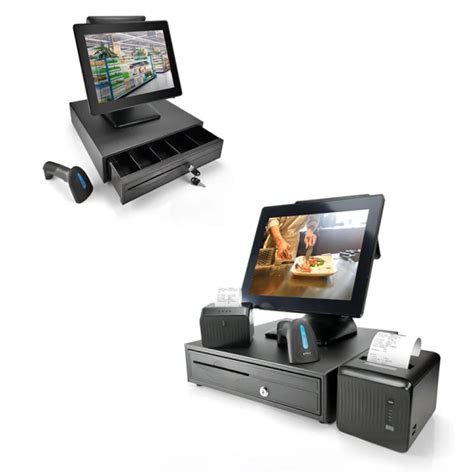 Inch Dual Display POS System J With Printer Scanner Cash Box Cash Register Touch Display