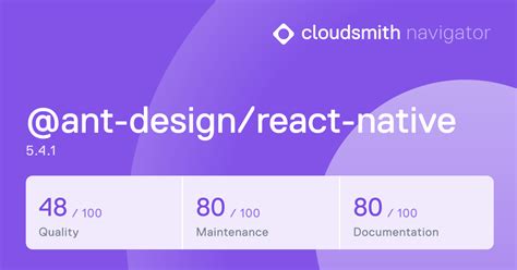 Ant Designreact Native 541 Npm Package Quality Cloudsmith Navigator