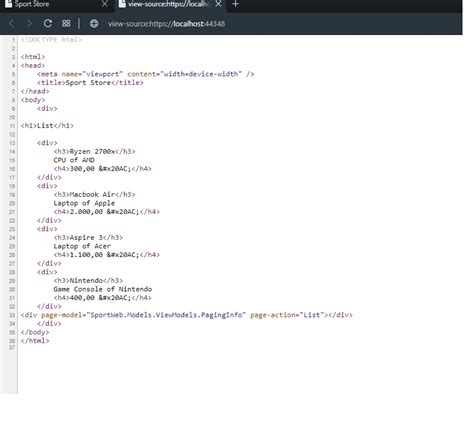 Mvc Taghelper Does Not Create Elements In Created Html Tag Stack Overflow