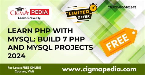 Learn Php With Mysql Build 7 Php And Mysql Projects 2024 Free Udemy Course Cigma Pedia