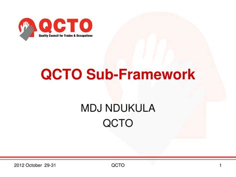 PPT QCTO Sub Framework PowerPoint Presentation Free Download ID 3920084