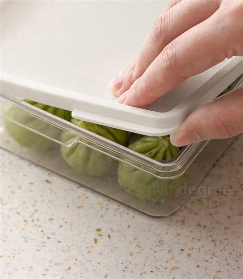 Stack Store Fridge Container Space Saving Food Storage Box