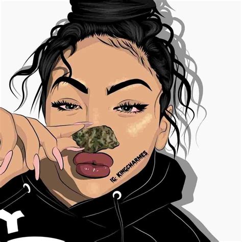 Swag Black Girl Cartoon Wallpapers Wallpaper Cave