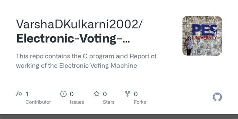 Github Varshadkulkarni2002electronic Voting Machine Using C Programming This Repo Contains