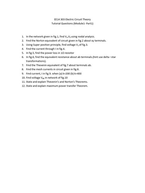 Ect Tutorial Qs Pdf