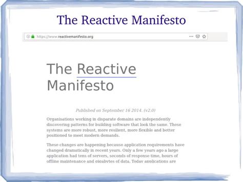 Reactive Microservices Ppt