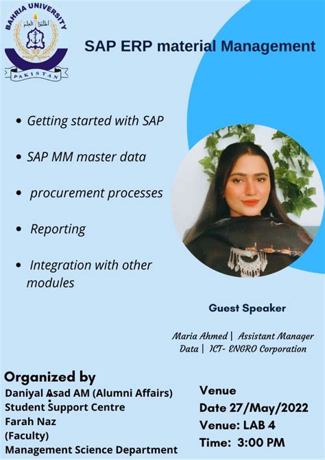Maria Ahmed On Linkedin Saperp Data Management University Karachi Sap Engro 25 Comments