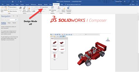 How To Embed Solidworks Composer Files Into Microsoft Word