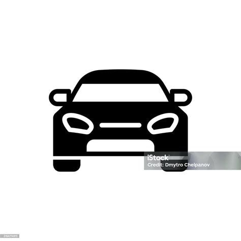 자동차 아이콘 블랙입니다 드라이브 기호 교통 픽토그램 검은 자동차 그림입니다 자동차 배달 아이콘입니다 Brand Name Domestic Car에 대한 스톡 벡터 아트 및