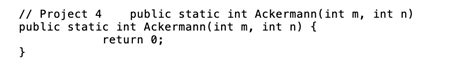 Solved N1 Write A Recursive Method Called Ackermannx Y