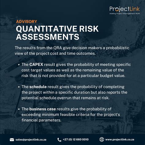 Quantitative Risk Assessments For Mining Projects Projectlink