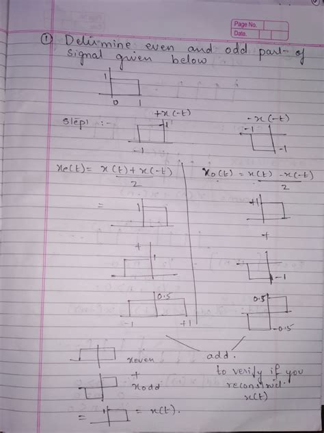 Unit 1 Even And Odd Signal Numericals Pdf