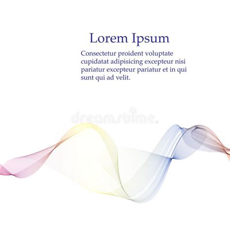 Abstract Motion Smooth Color Wave Vector Curve Rainbow Lines Stock Vector Illustration Of