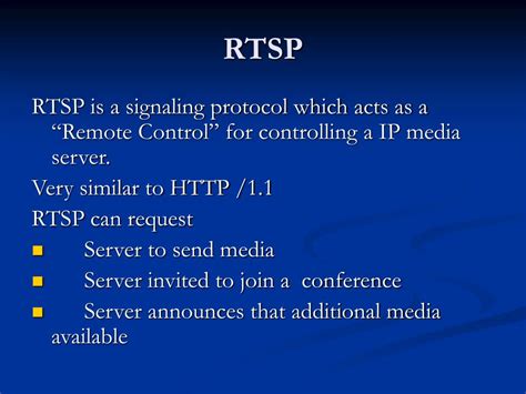 Ppt Rtsp Real Time Streaming Protocol Powerpoint Presentation Free