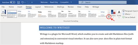 Writage Markdown Plugin For Microsoft Word Documentation