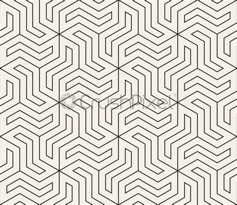 Vector Seamless Geometric Pattern Simple Abstract Thin Lines Lattice Repeating Stock Vector